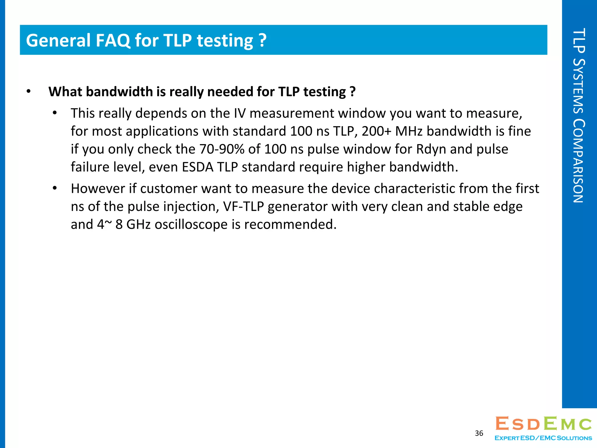 Introduction of Transmission Line Pulse (TLP) Testing for ESD Analysis ...