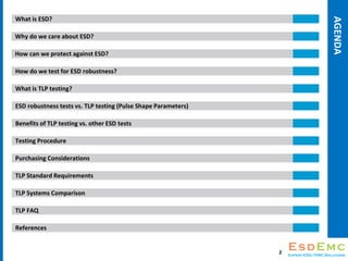 Introduction of Transmission Line Pulse (TLP) Testing for ESD Analysis ...