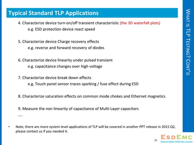 Introduction of Transmission Line Pulse (TLP) Testing for ESD Analysis ...