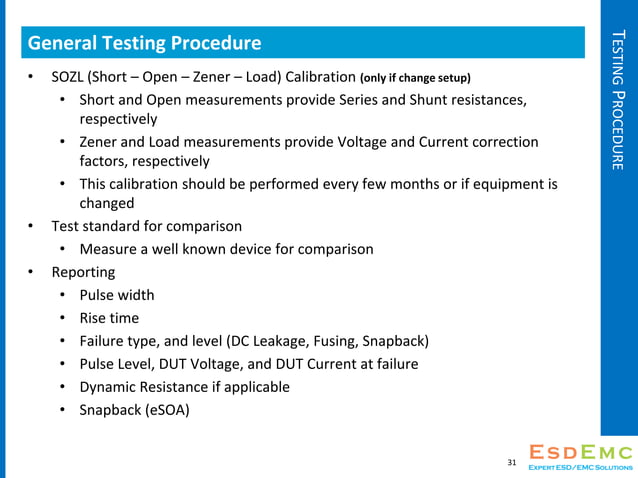 Introduction of Transmission Line Pulse (TLP) Testing for ESD Analysis ...