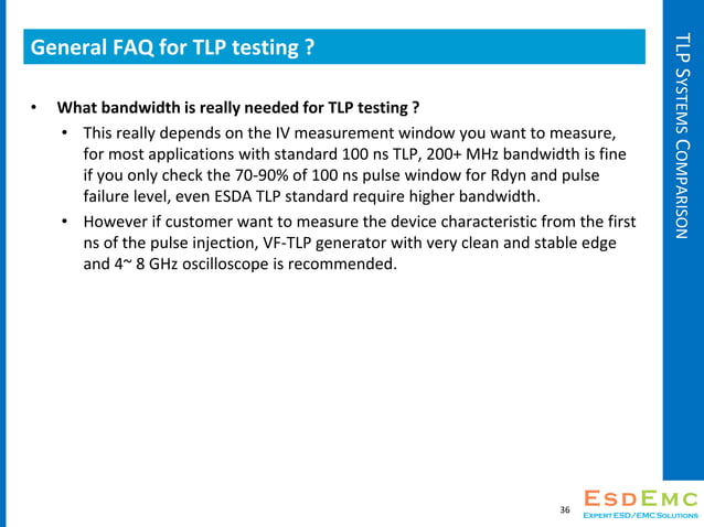 Introduction of Transmission Line Pulse (TLP) Testing for ESD Analysis ...