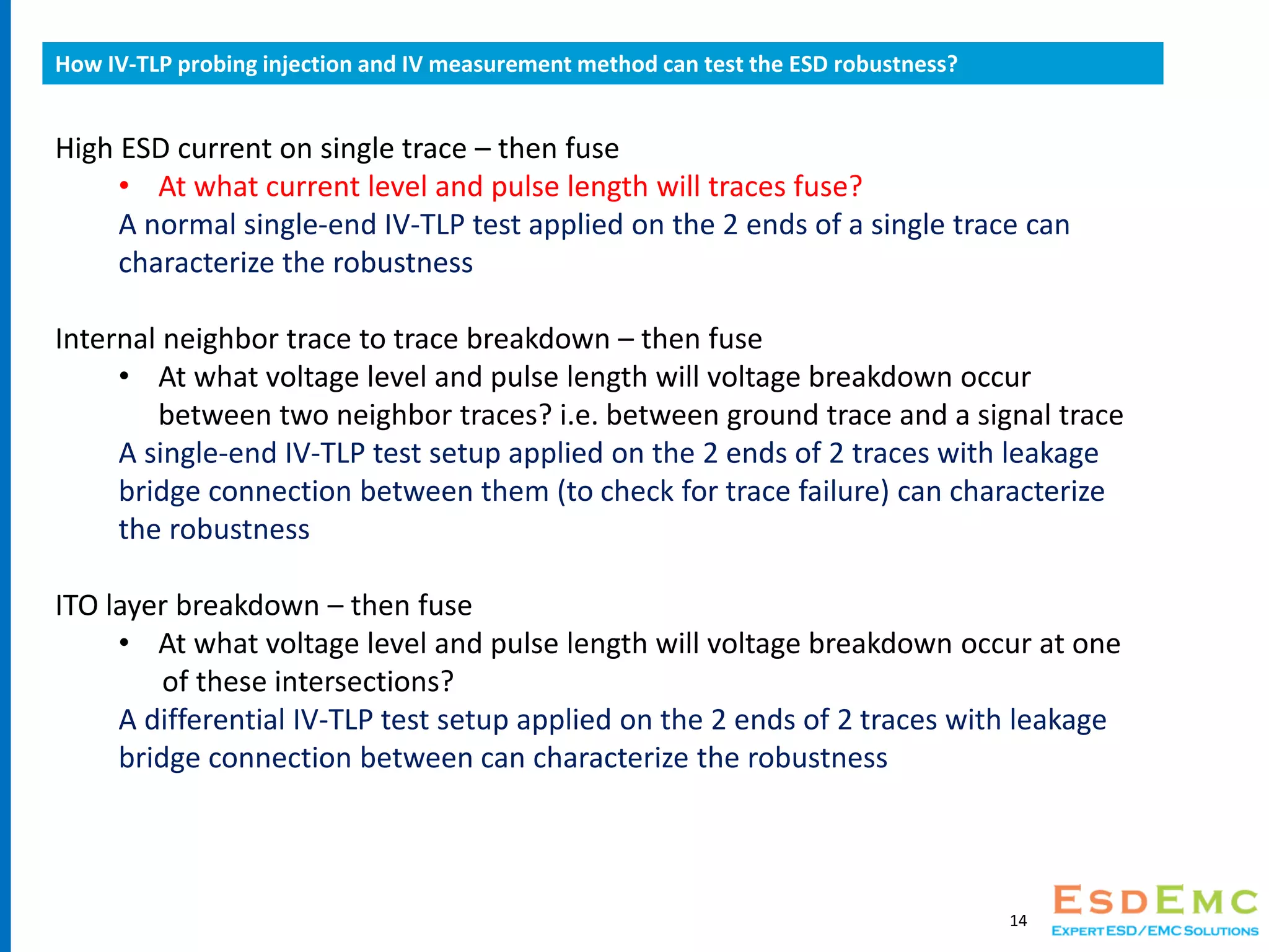 ESDEMC TS003 Characterizing Touch Panel Sensor ESD Failure with IV ...