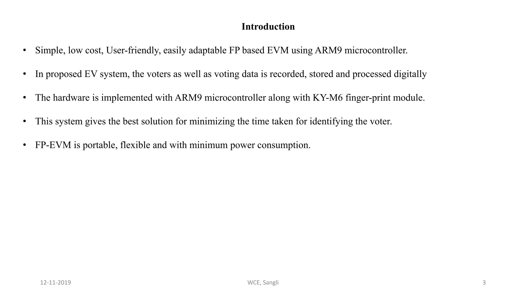 Biometric System Based Electronic Voting Machine Using Arm Micro ...