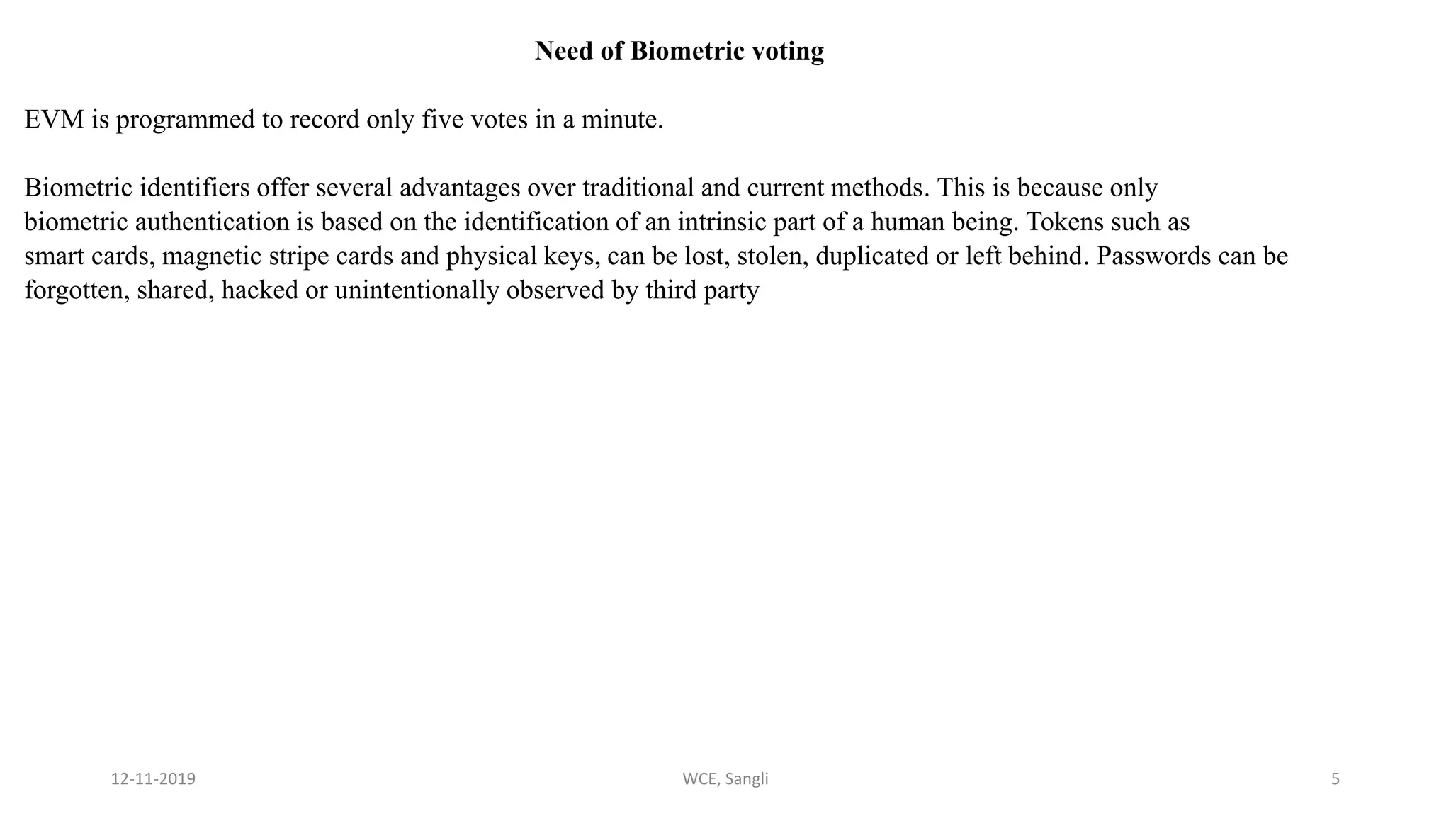 Biometric System Based Electronic Voting Machine Using Arm Micro Controller Pptx Computing
