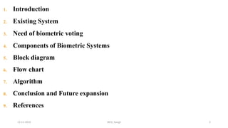 Biometric System Based Electronic Voting Machine Using Arm Micro ...