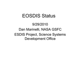 EOSDIS Status | PPT