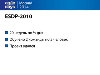 ESDP - образовательный процесс разработки ПО | PPTX