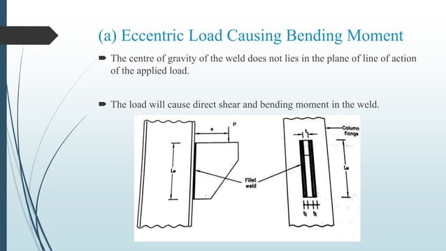 Eccentric Loading In Welded Connections | PPTX | Physics | Science