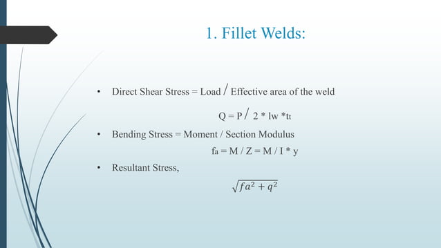 Eccentric Loading In Welded Connections | PPTX | Physics | Science