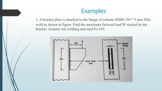 Eccentric Loading In Welded Connections | PPTX