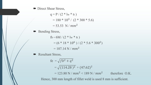 Eccentric Loading In Welded Connections | PPTX | Physics | Science