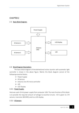 A Report on Bidirectional Visitor Counter using IR sensors and Arduino ...