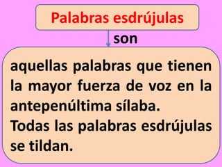 Esdrujulas | PPTX