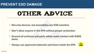 ESD safety and standards in Research Lab | PPTX
