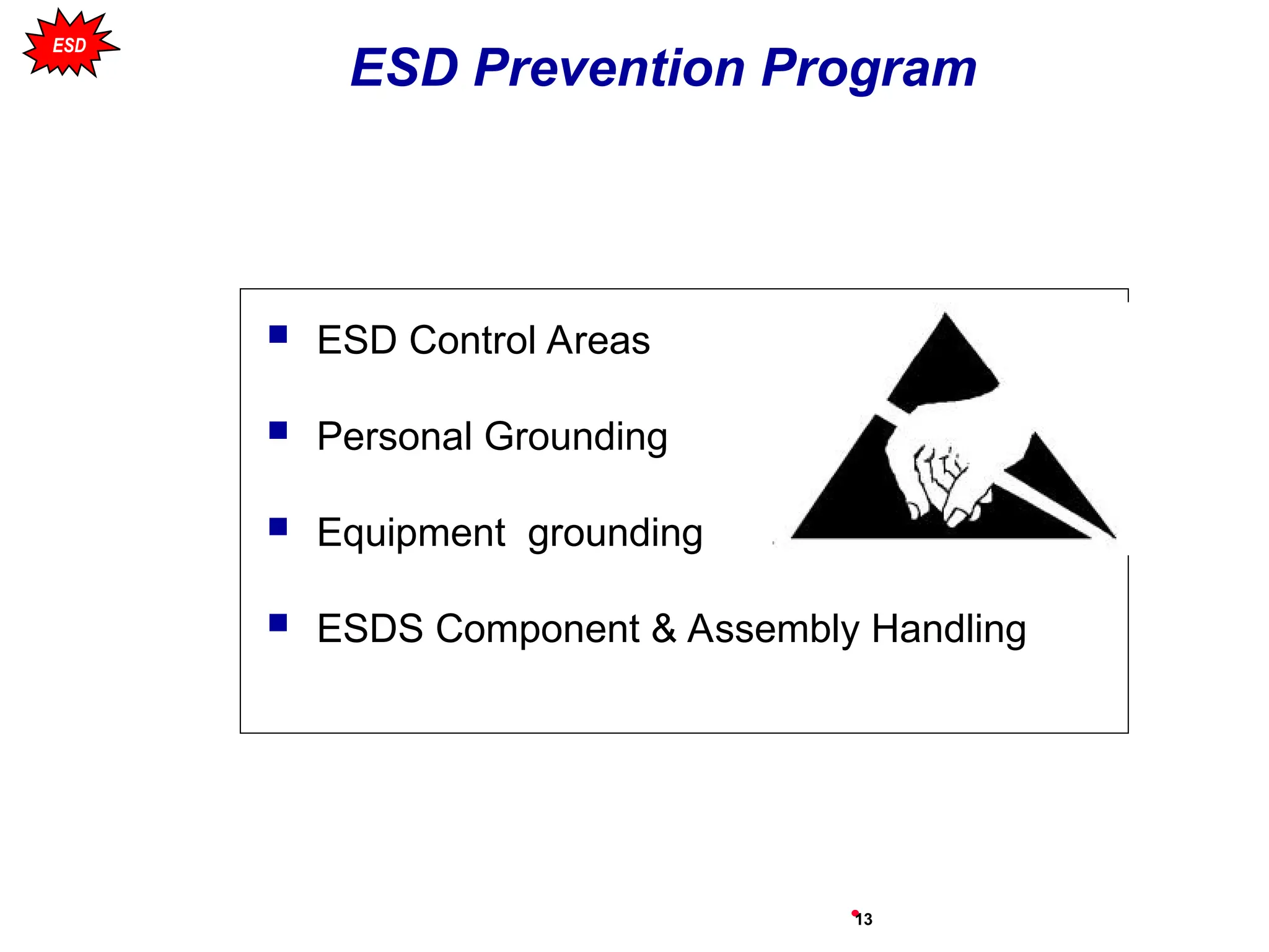 Electro static discharge (ESD) Safety & awareness training | PPT ...