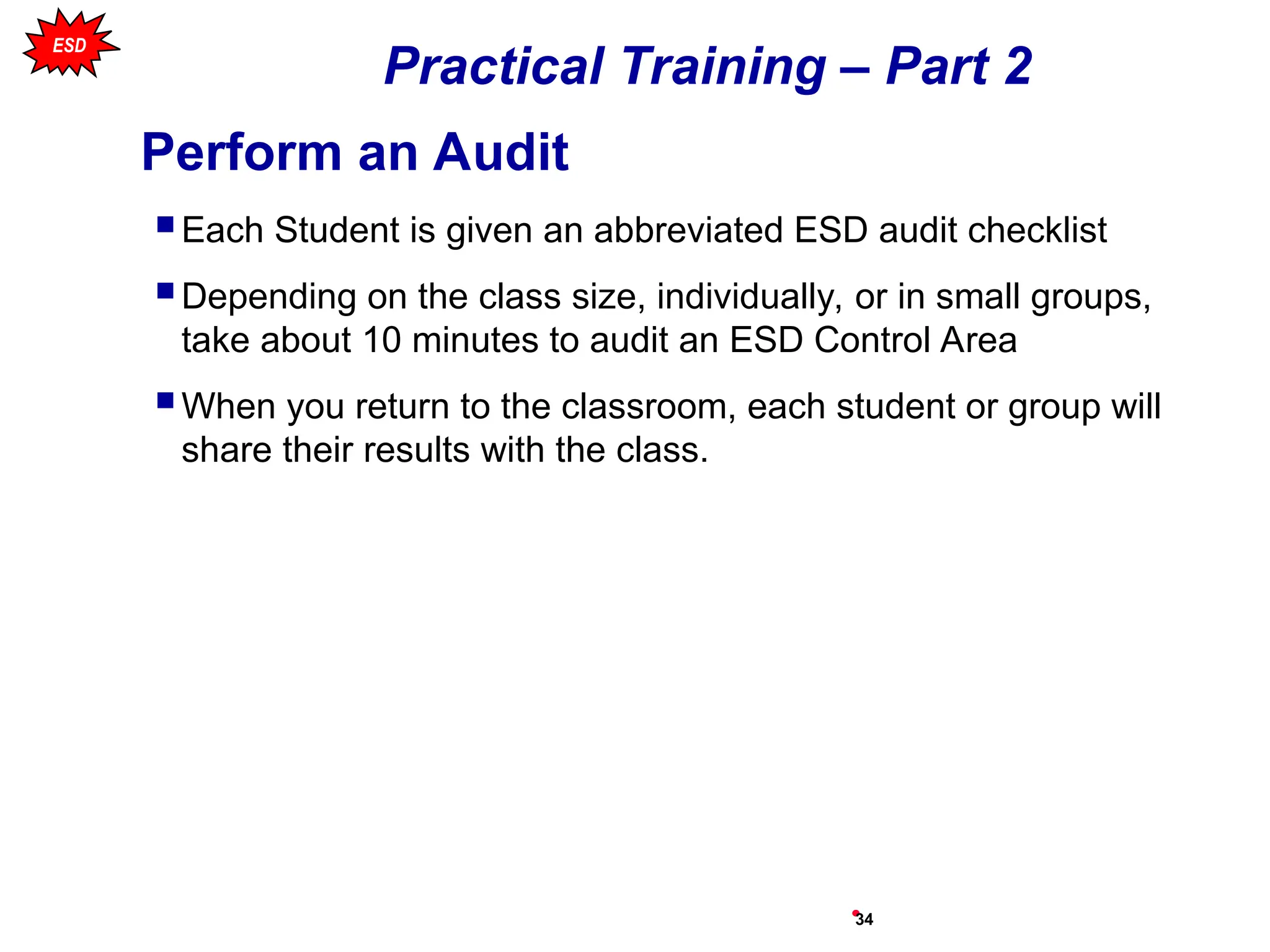 Electro static discharge (ESD) Safety & awareness training | PPT