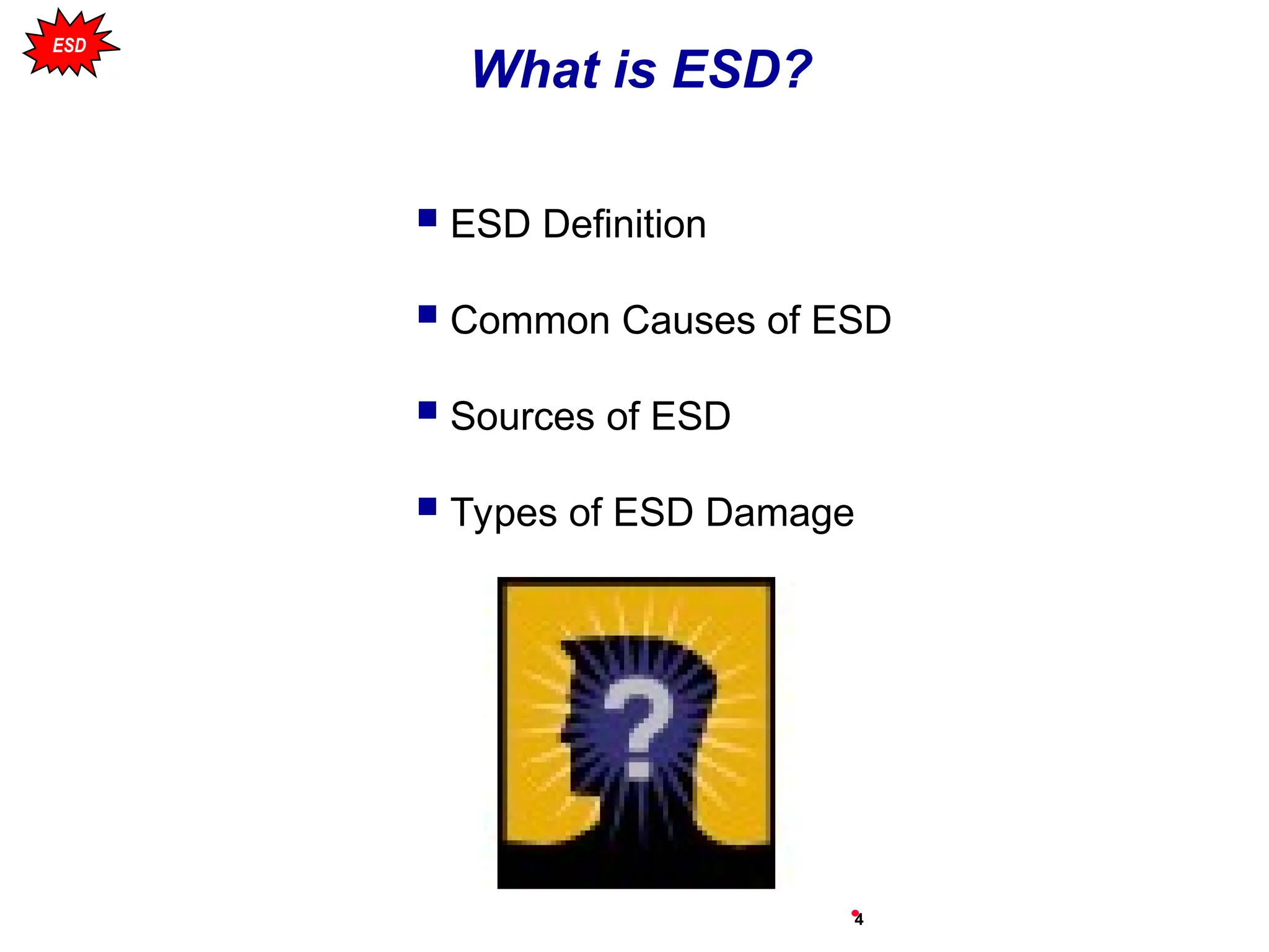 Electro static discharge (ESD) Safety & awareness training | PPT ...