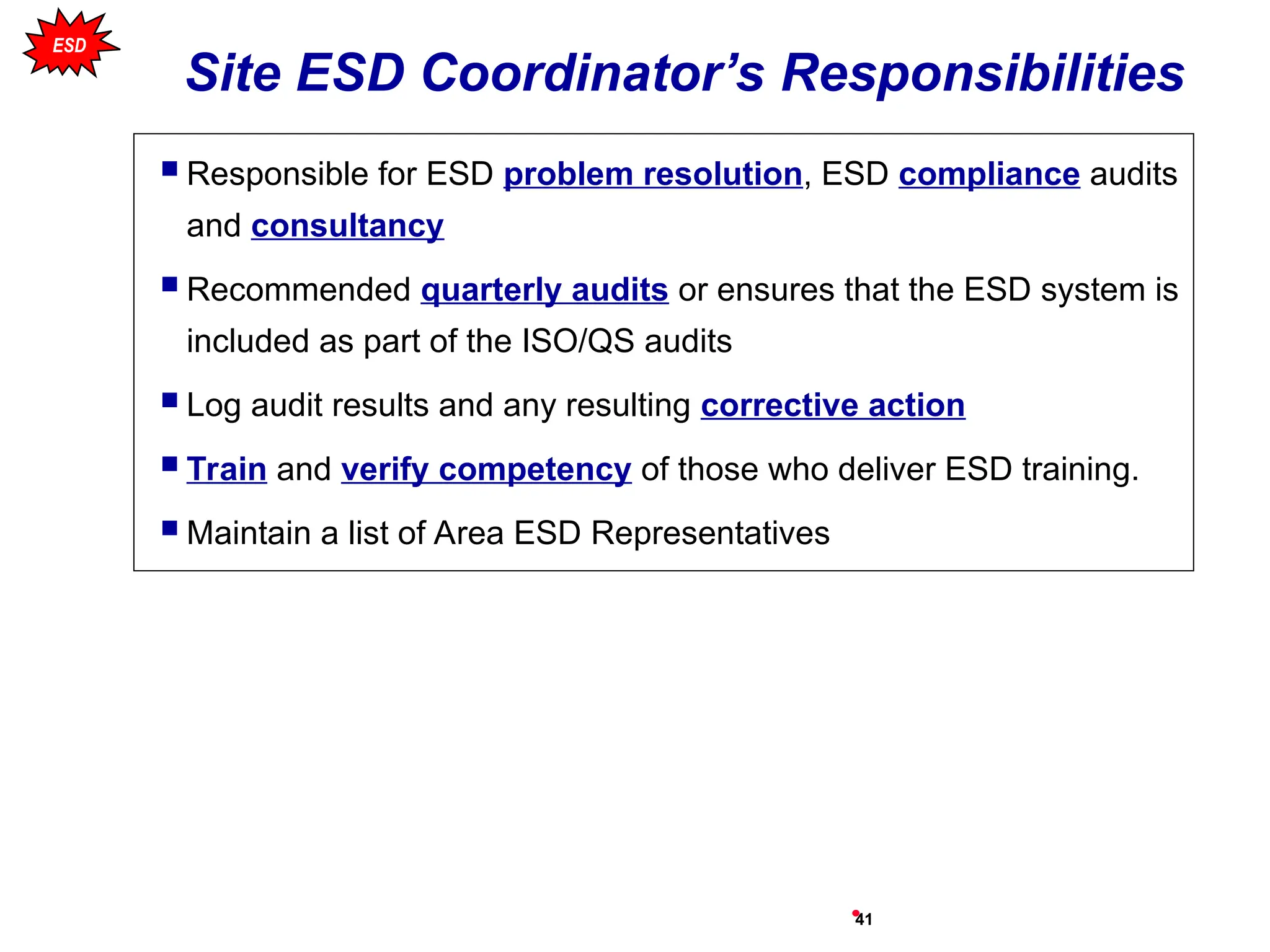 Electro static discharge (ESD) Safety & awareness training | PPT