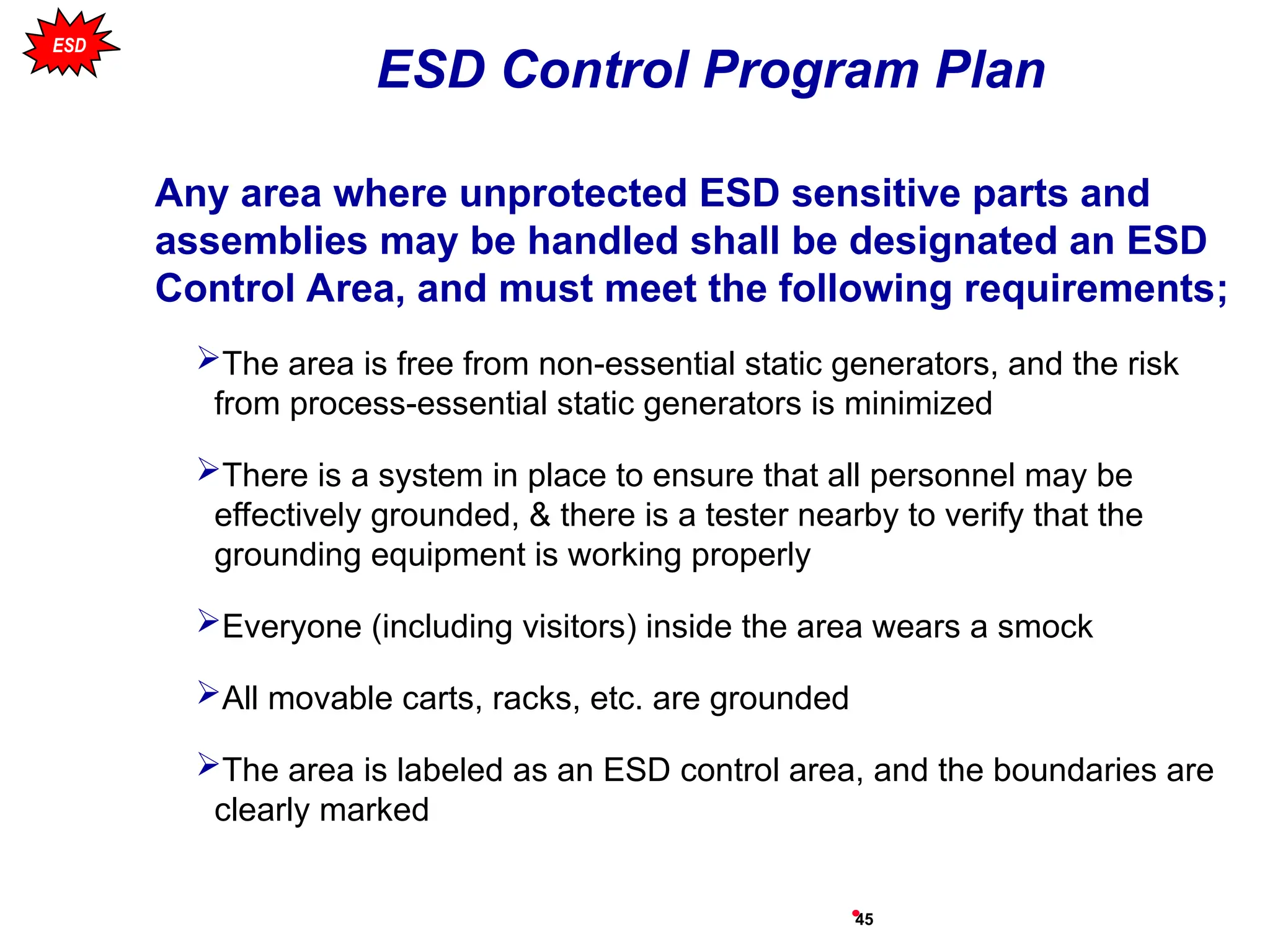 Electro static discharge (ESD) Safety & awareness training | PPT