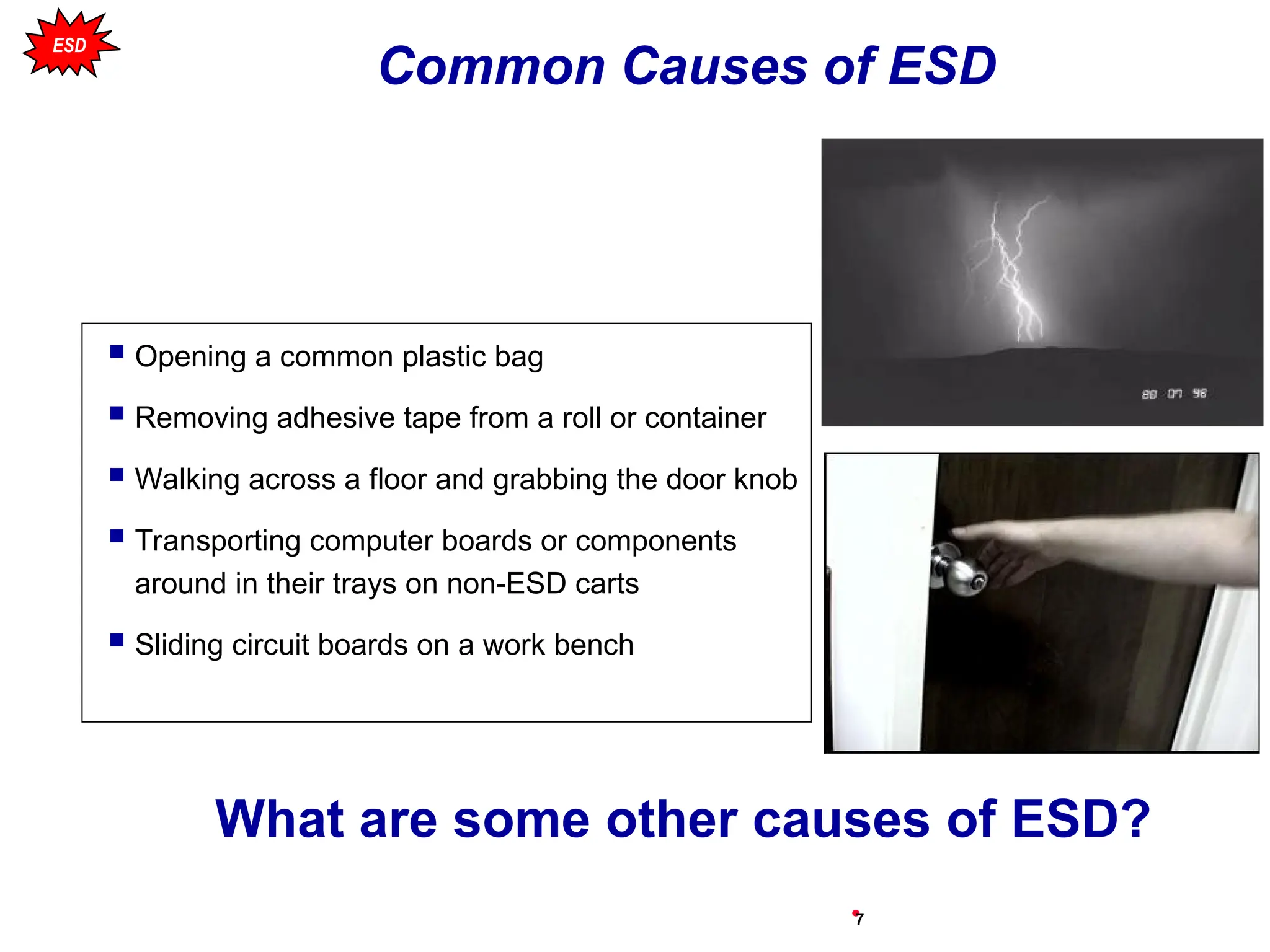 Electro static discharge (ESD) Safety & awareness training | PPT
