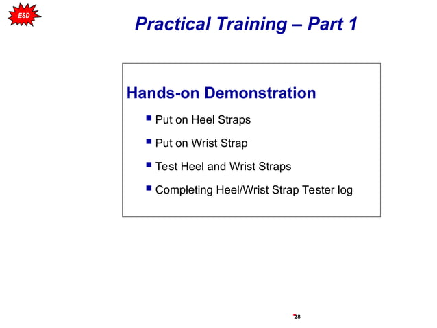 Electro static discharge (ESD) Safety & awareness training | PPT ...