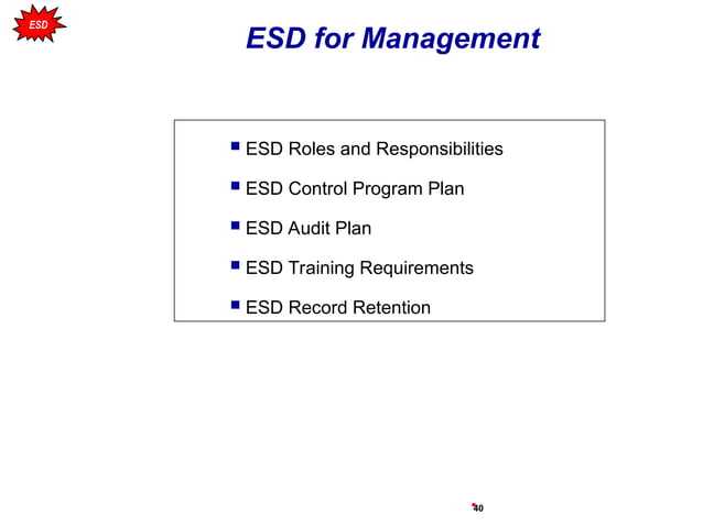 Electro static discharge (ESD) Safety & awareness training | PPT ...