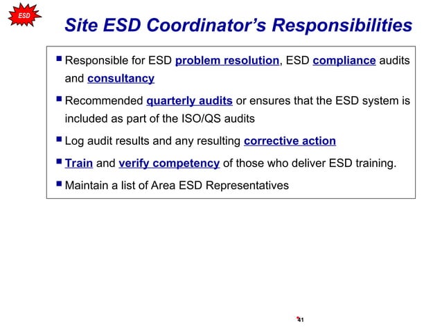 Electro static discharge (ESD) Safety & awareness training | PPT | Consumer Electronics ...