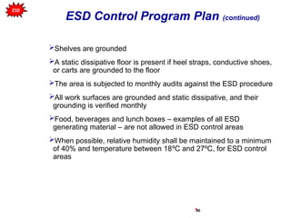 Electro static discharge (ESD) Safety & awareness training | PPT