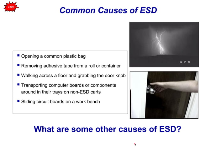 Electro static discharge (ESD) Safety & awareness training | PPT | Consumer Electronics ...