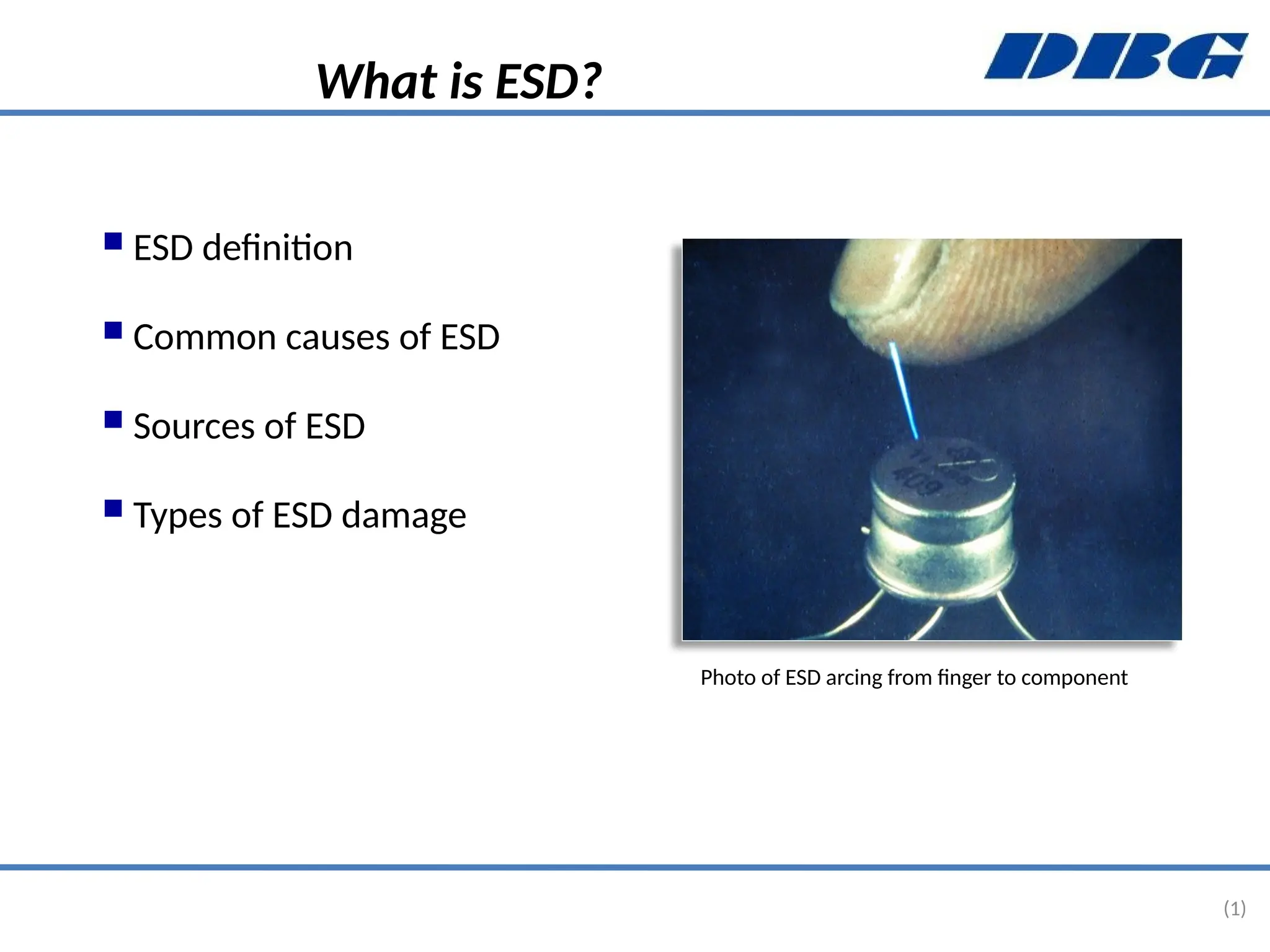 Basics of ESD failure and controlling of failure | PPTX