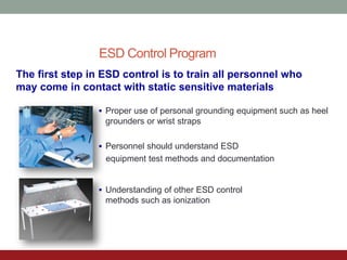 ESD Fundamental Training for Production Operators | PDF