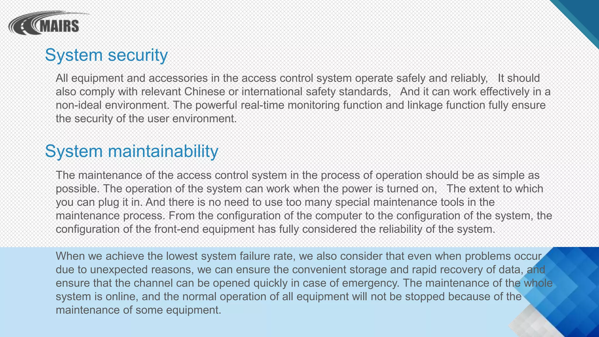 Esd turnstile gate system - Mairsturnstile.com