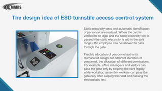 Esd turnstile gate system - Mairsturnstile.com