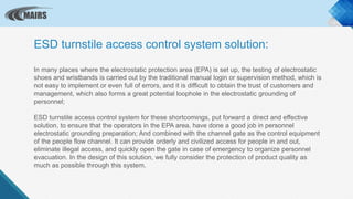 Esd turnstile gate system - Mairsturnstile.com