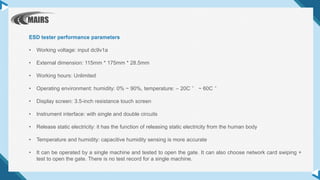 Esd access control system - Mairsturnstile.com