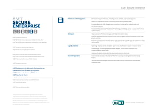 ESET_SECURE_ENTERPRISE_DATASHEET | PDF | Operating Systems | Computer ...