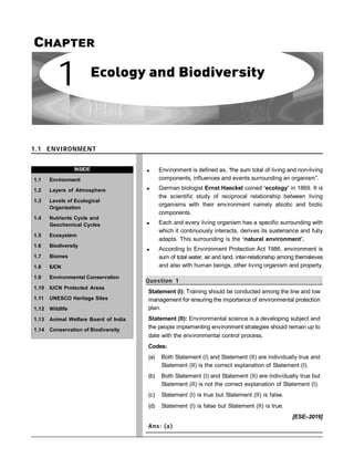 ESE 2020 - Basics of Energy and Environment | PDF