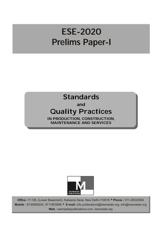 ESE 2020 - Standards and Quality Practices | PDF