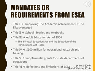 ESEA presentation | PPTX