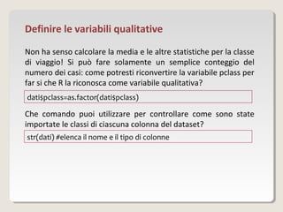Statistica esplorativa - Esercitazione in R | PPT | Databases ...