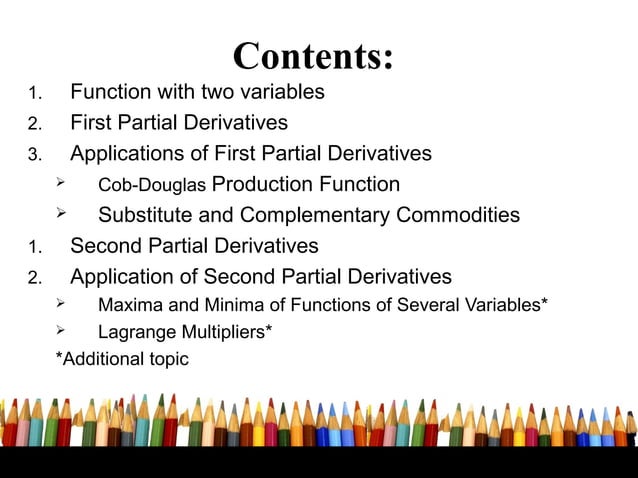 Partial Differentiation & Application | PPT | Physics | Science
