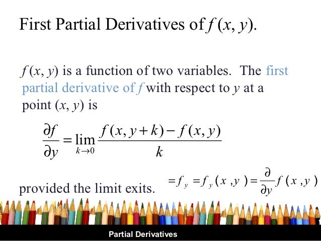 Partial Differentiation & Application