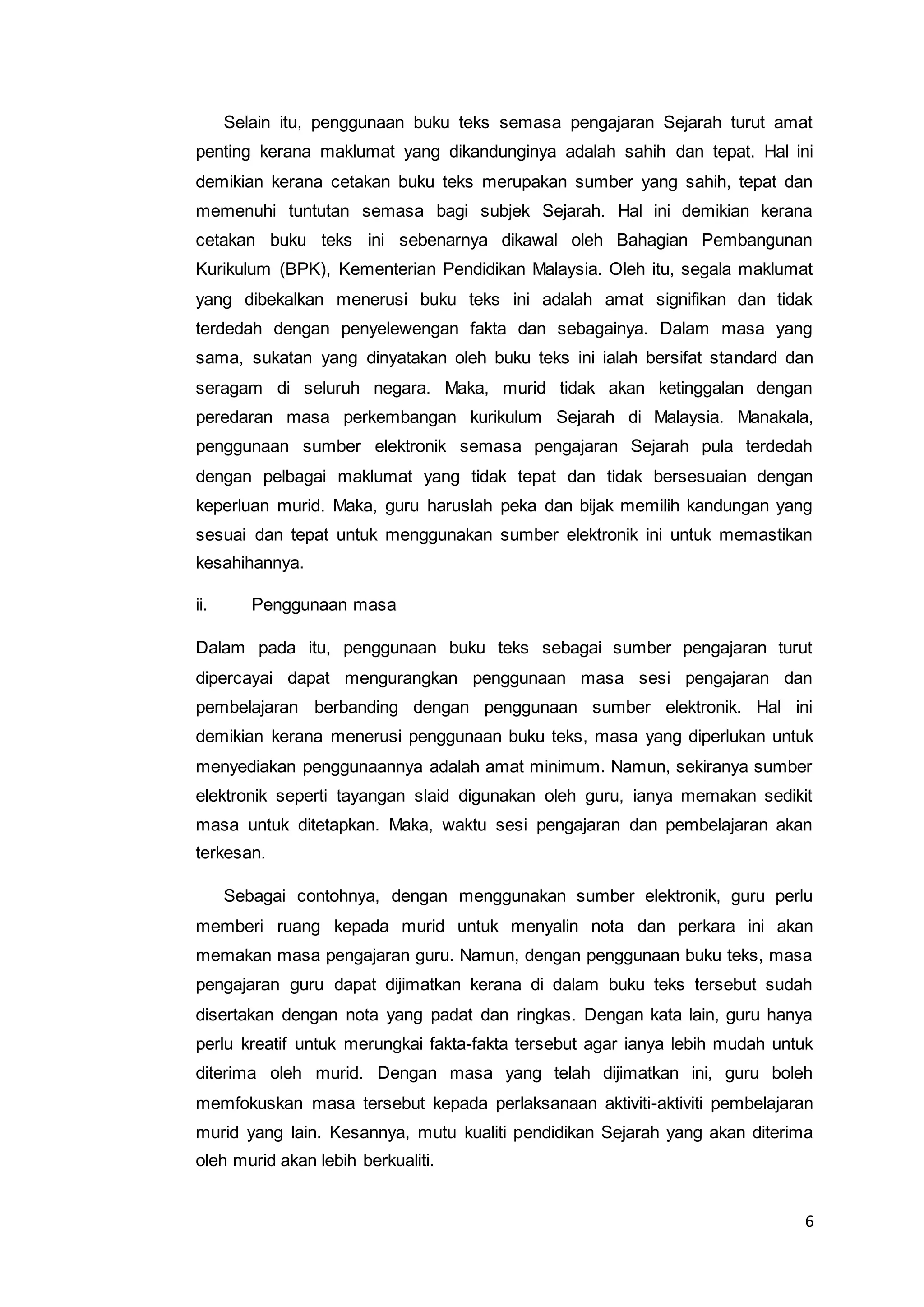 Perbezaan penggunaan sumber bertulis dan elektronik di dalam pdp | DOCX