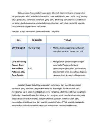 Esei pembelian alat sains | DOCX