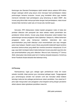 PRKA3012 Esei Inovasi | PDF