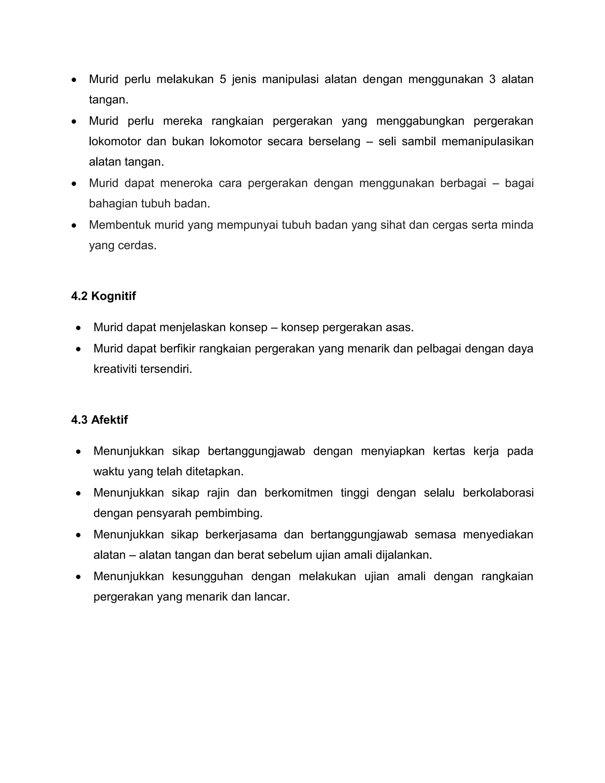 Esemen Pendidikan Jasmani Pergerakan Asas | DOCX