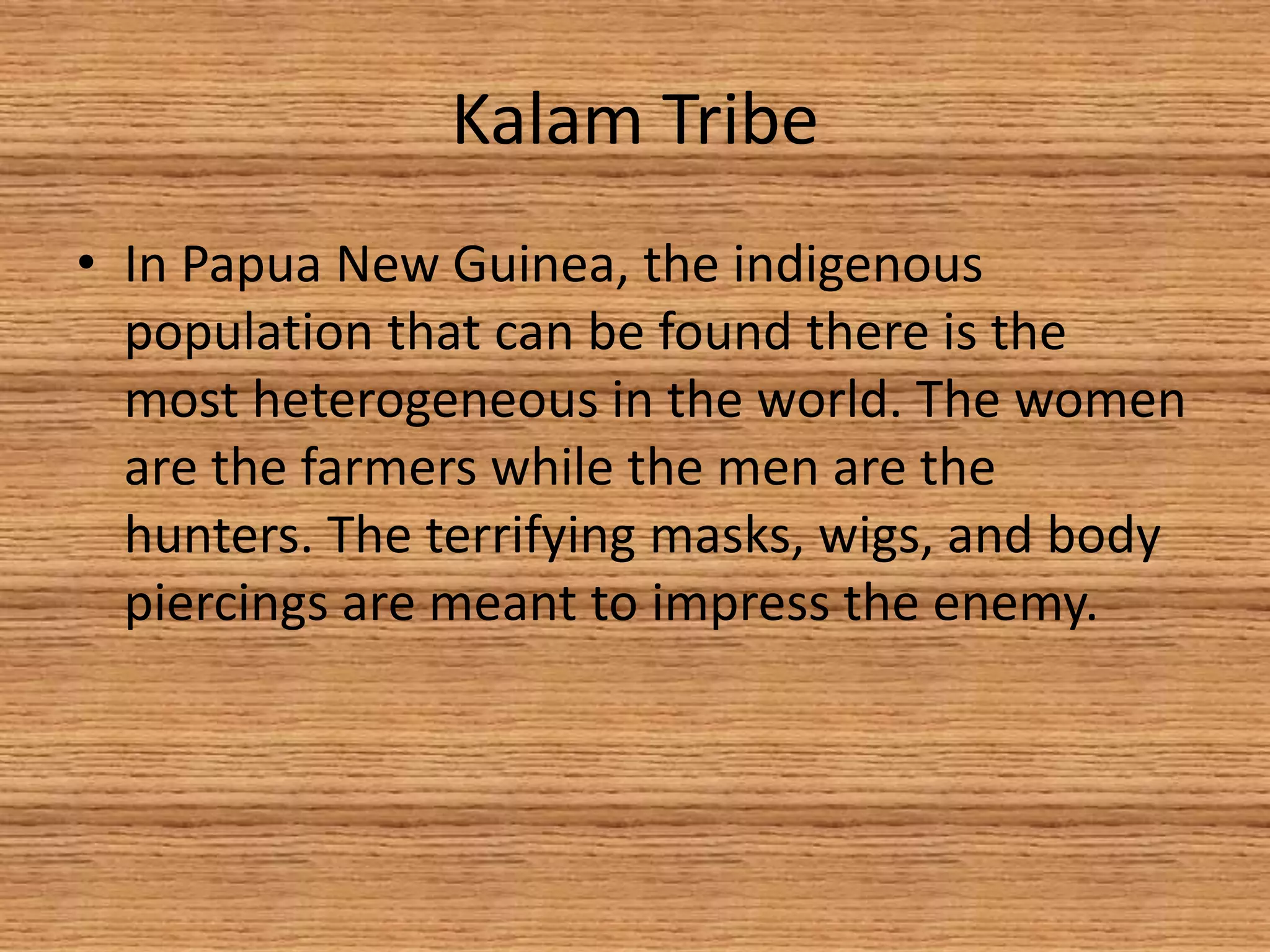 Tribes under Extinction | PPTX