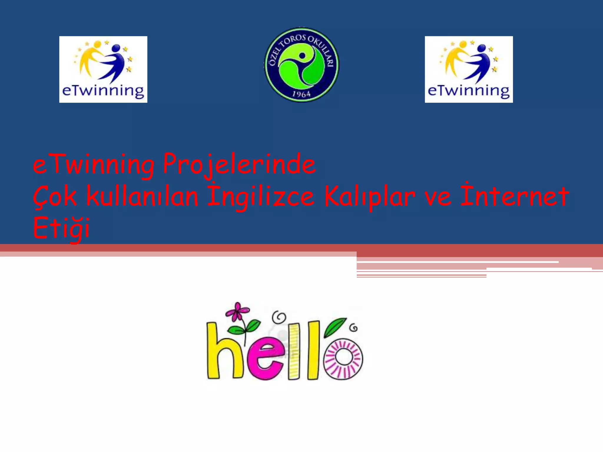 Esen sandıraz e twinning projelerinde çok kullanılan i̇ngilizce ...