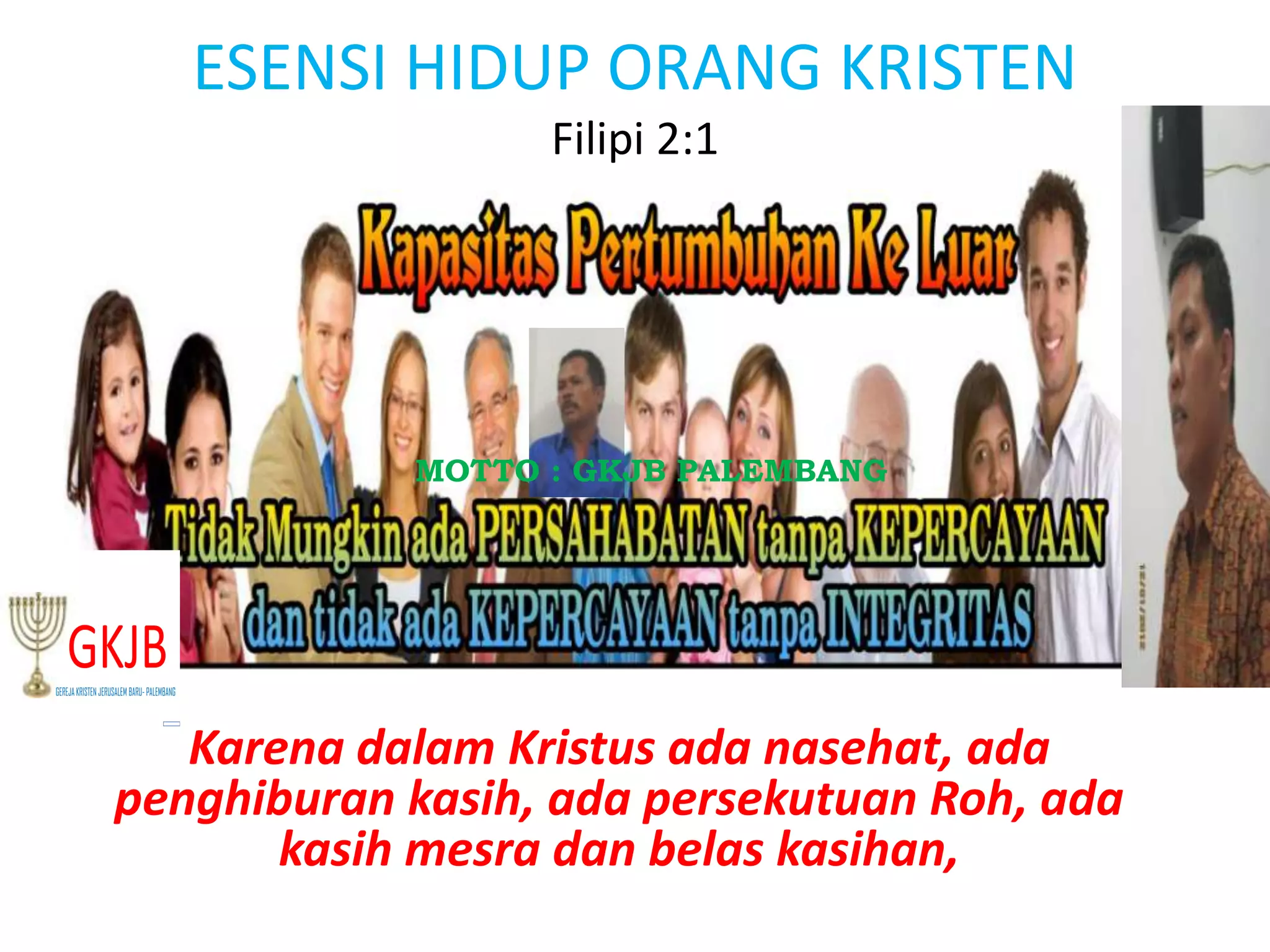 Esensi hidup orang kristen | PPTX