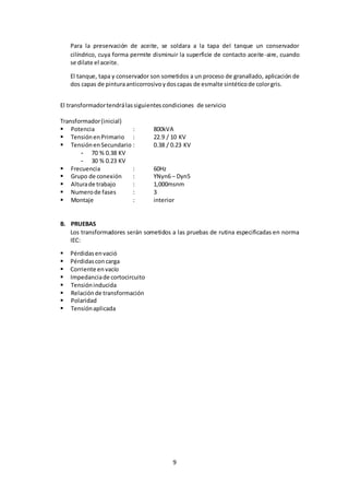 proyecto de la modificación del sistema de utilización en media tension ...